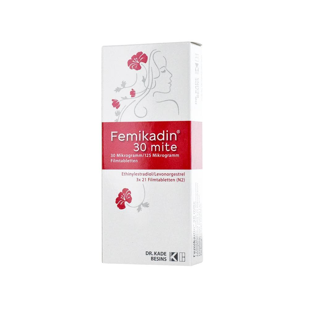 Femikadin 20/30 online kaufen | Antibabypille inkl. Rezept | Levonorgestrel
