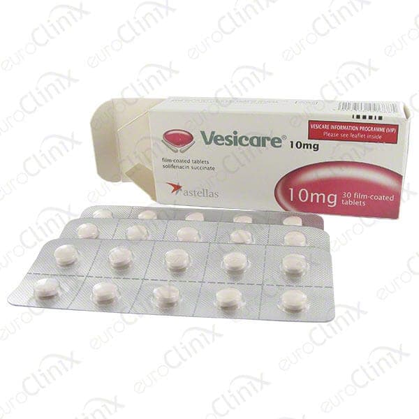 Buy Vesicare tablets online • Incontinence • euroClinix®