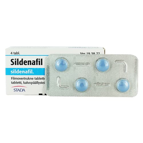 Tilaa Sildenafil 25mg, 50mg 100mg netistä | Hintaan sisältyy resepti