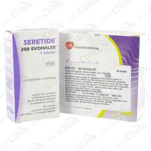 Acheter en ligne des inhalateurs Seretide pour l'asthme • euroClinix®.