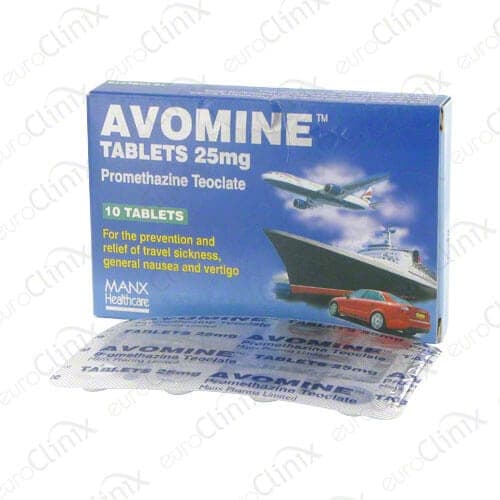 Achetez en ligne des comprimés d’Avomine 25mg contre le mal des ...