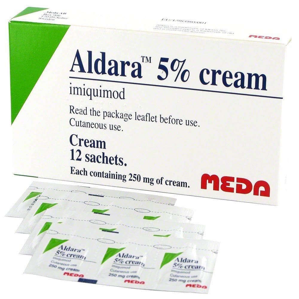 Compre Aldara 5% creme online para as verrugas genitais